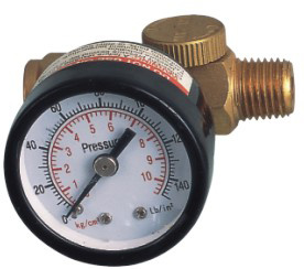 Miniature Air Regulator with Pressure Gauge