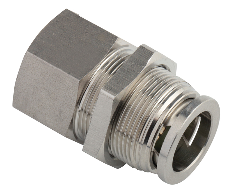 Pneumatic SS316 Air Inox Push in Fitting 1/8′ ′ Thread Bulkhead SSPMF ...
