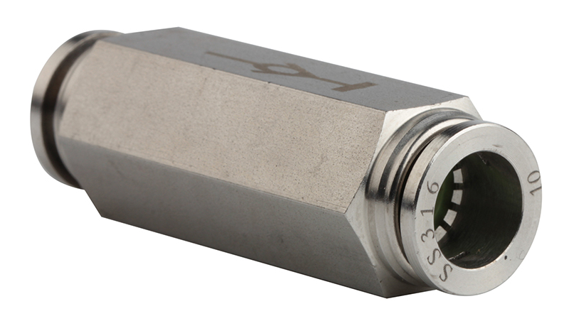 Stainless Steel SS316L Pneumatic Push to Connect Check Valve Fittings