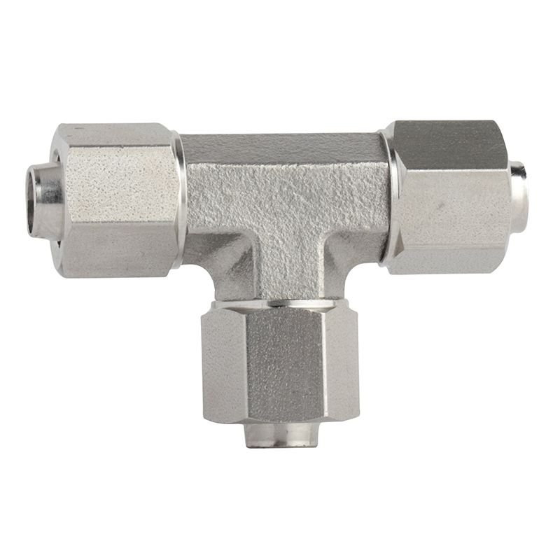 Pneumatic SS316L Stainless Steel (SSRPE12) Rapid Screw Fitting 12mm Union Tee Push on Fitting ...